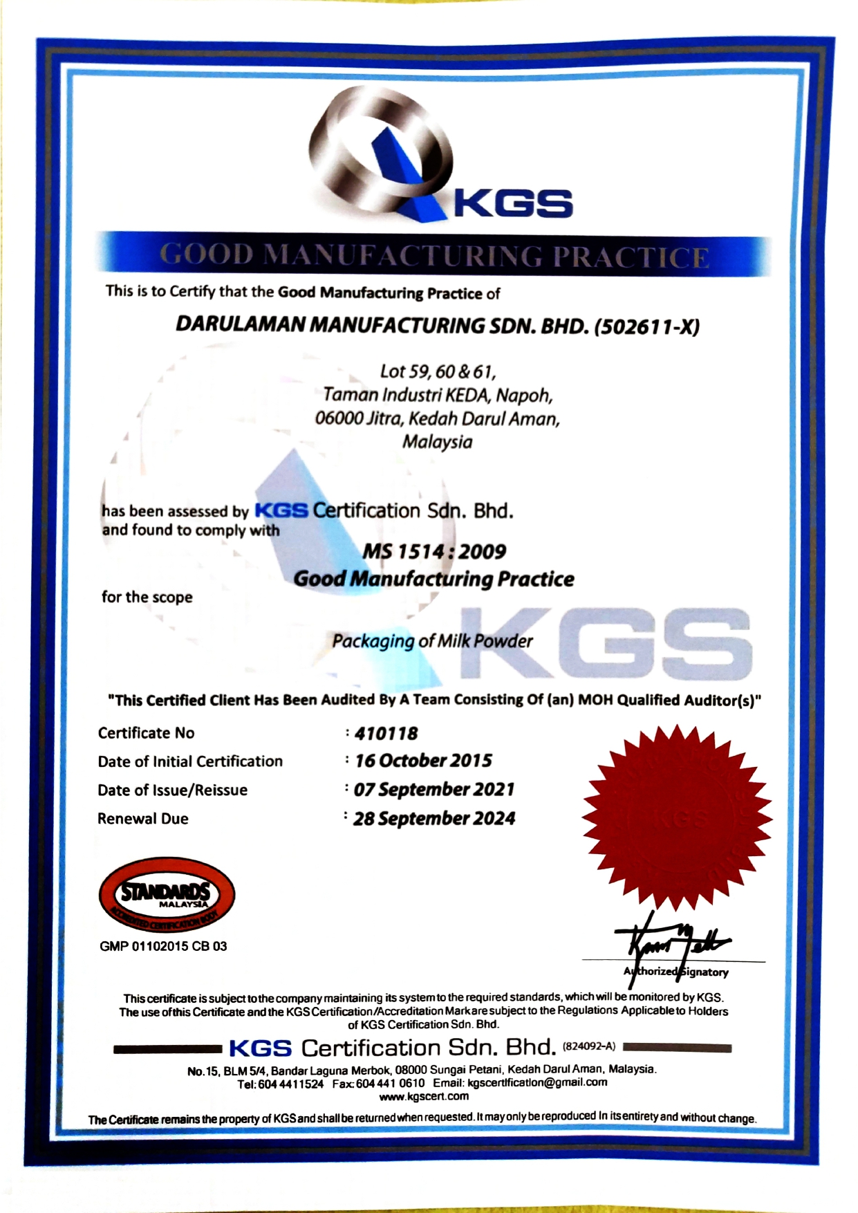 intro - Darulaman Manufacturing Sdn. Bhd.